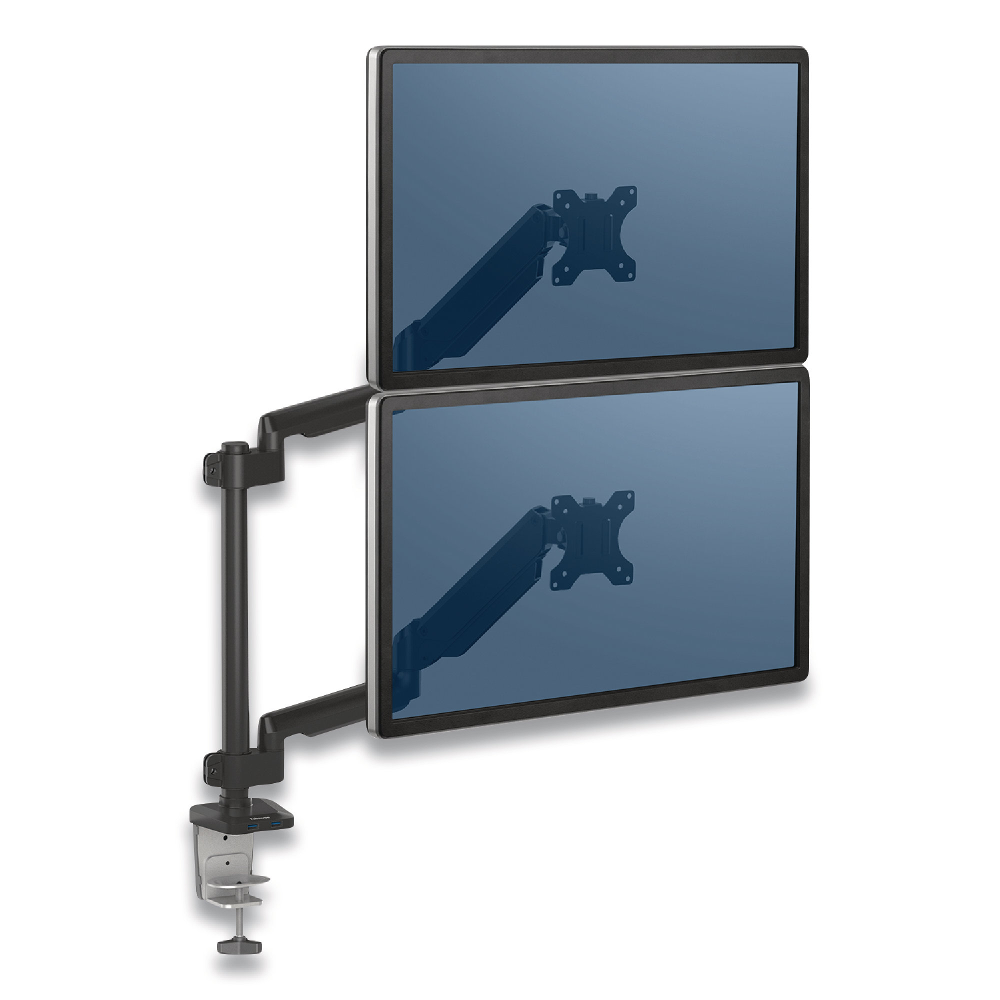 Fellowes® Black Tilt Multi Screen Desktop Mount, Holds up to 22 lbs ...