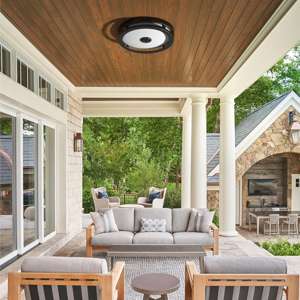 Lamomo Led Outdoor Flush Mount with Motion Sensor | Wayfair