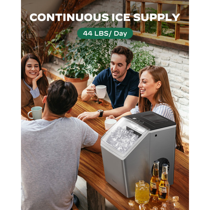 Furnimics Ice Maker Countertop 44 Lbs Daily Output, Customizable Ice ...