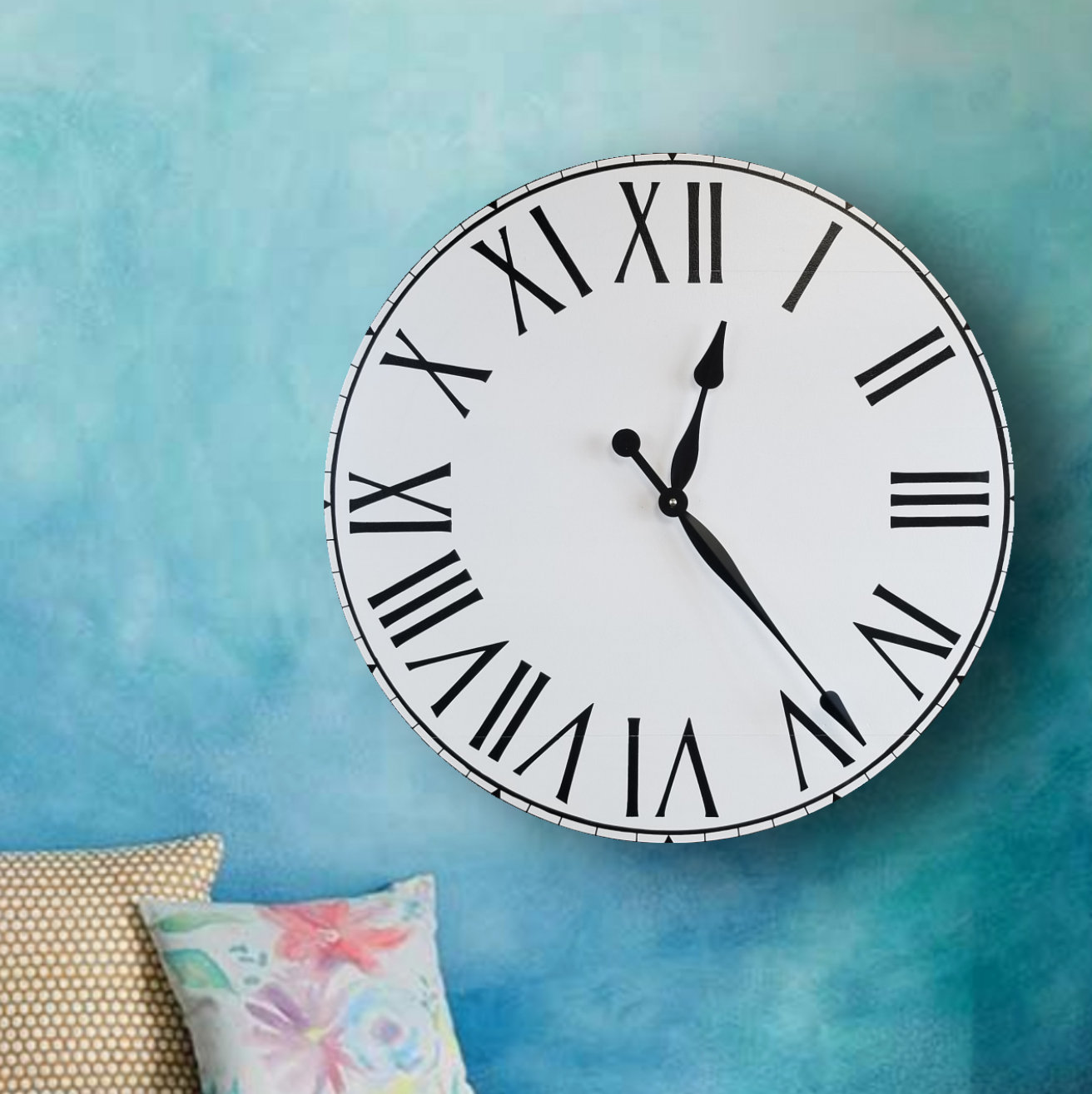 Winston Porter Oversized Beauchamp Wall Clock | Wayfair