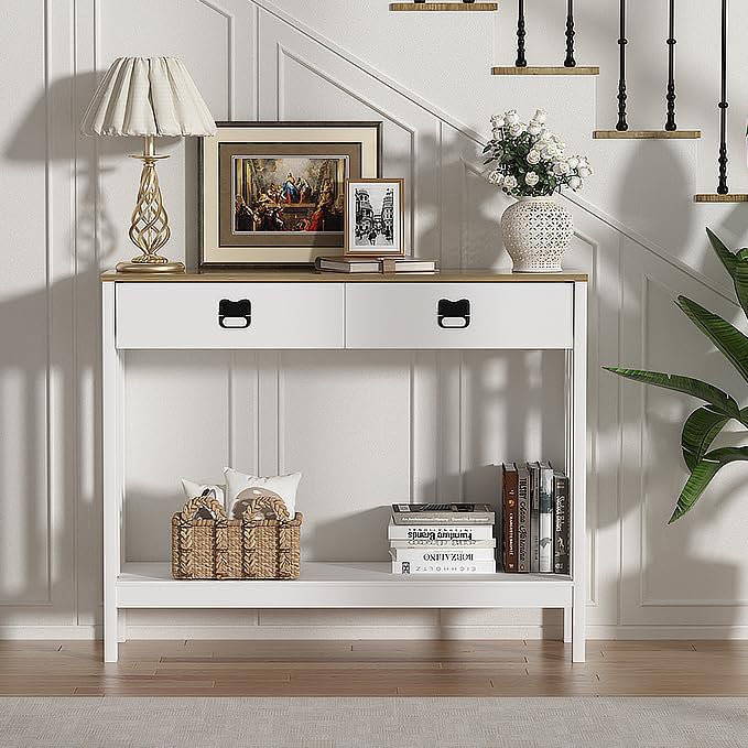 Red Barrel Studio Entryway Table With Drawer & Shelves, Console Tables ...