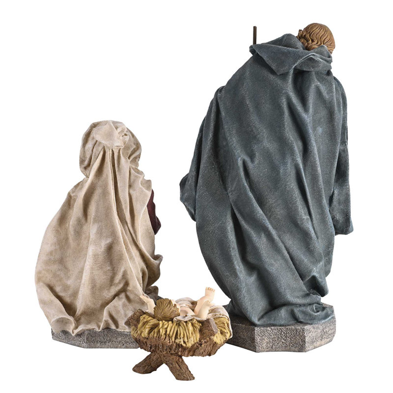 Astoria Grand Nativity Holy Family Staff Cloth 17.75H | Wayfair