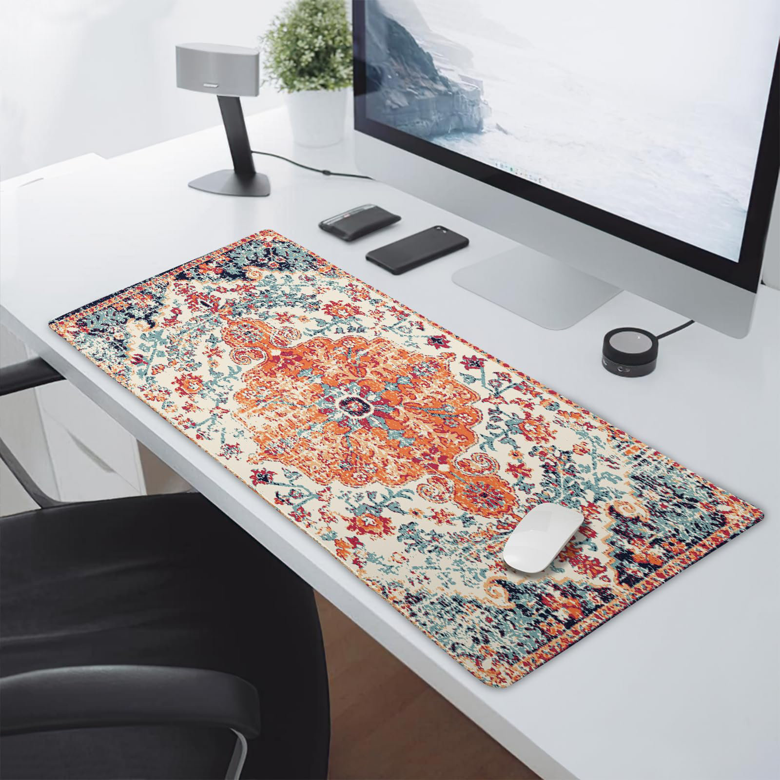 Bungalow Rose Retro Gaming Mouse Pad, Extra Large Mouse Pad, Non-Slip ...