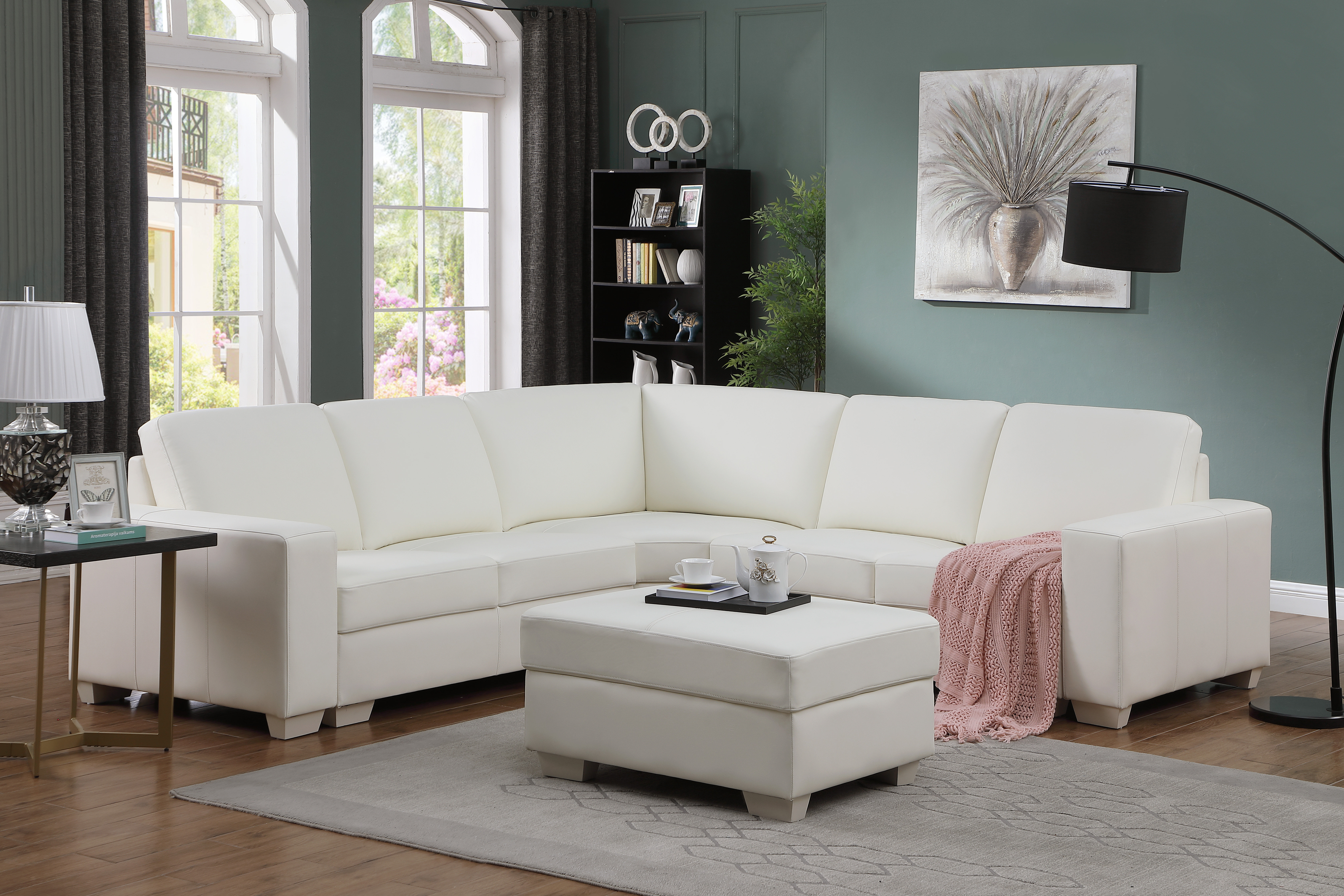 Wade Logan Canapé modulaire en cuir Bucurel et Commentaires - Wayfair ...