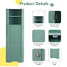 Red Barrel Studio® High bathroom corner cabinet, separate locker, door ...