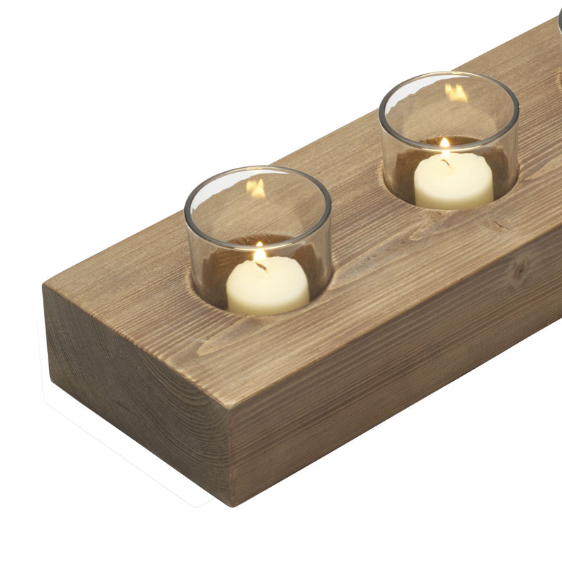 Mikasa 23 in. Farmhouse Beam Linear Candle Holder | Wayfair