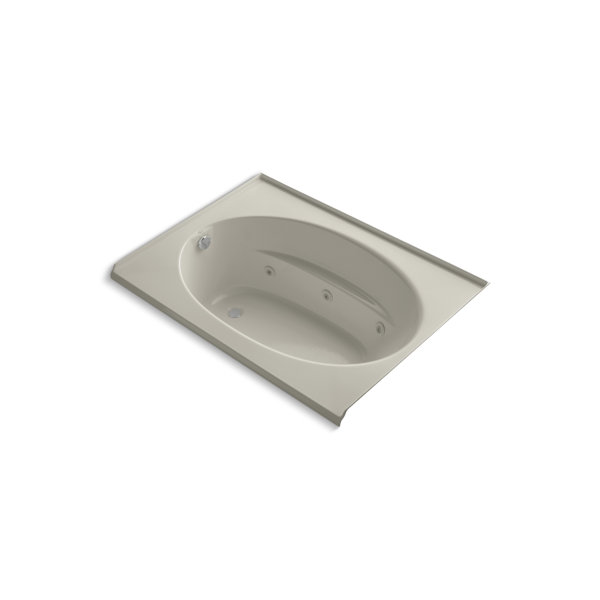 Kohler Windward 60" x 42" Alcove Whirlpool with 3 Sided Integral Tile ...