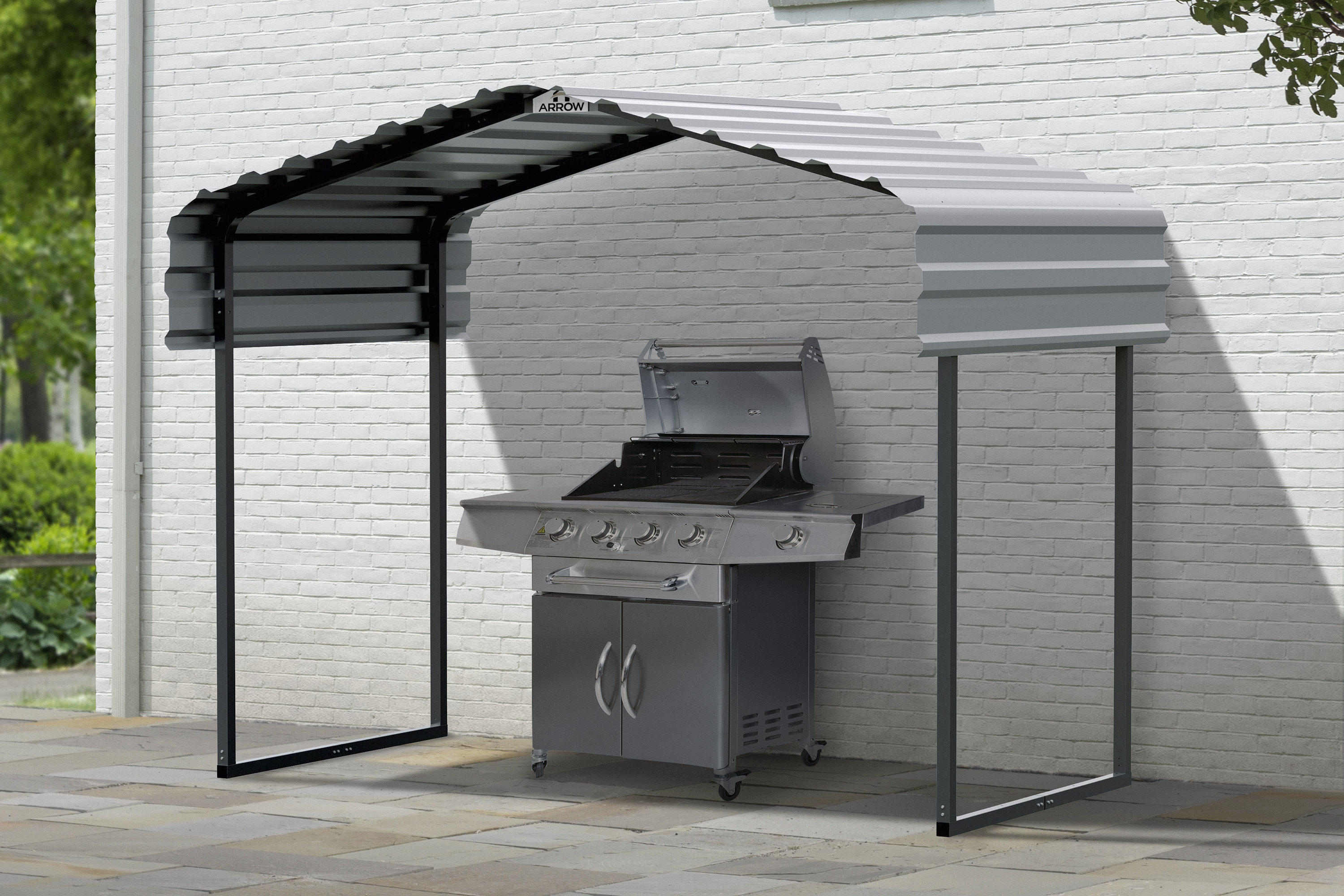 Arrow Metal Canopy 10 x 6 x 7 ft & Reviews | Wayfair