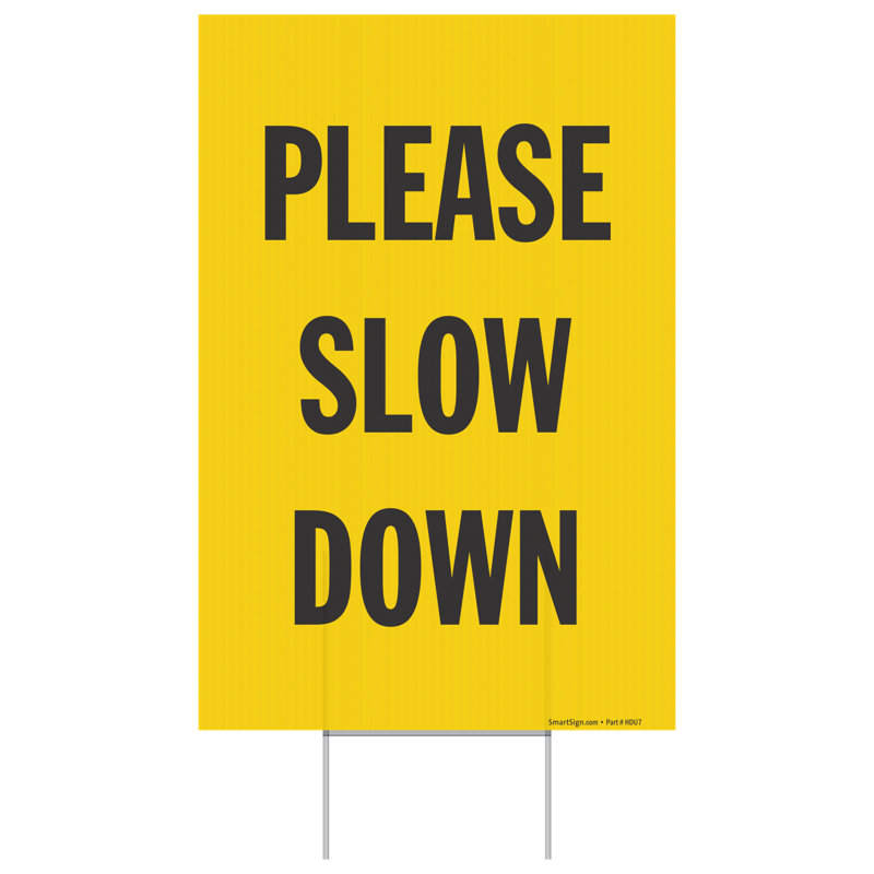 SmartSign Please Slow Down Sign | Wayfair