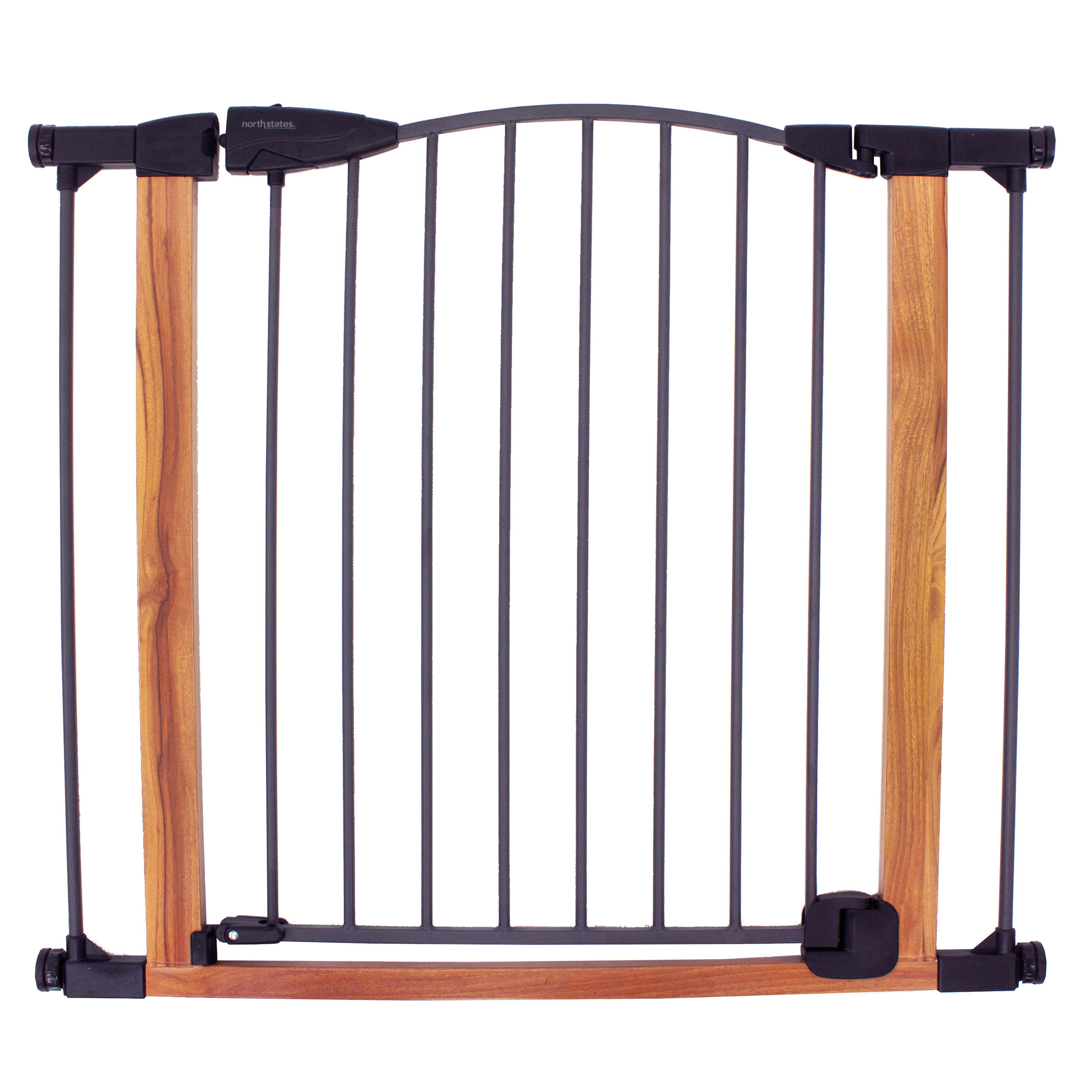 Toddleroo by North States Deco Woodcraft Steel Safety Gate | Wayfair