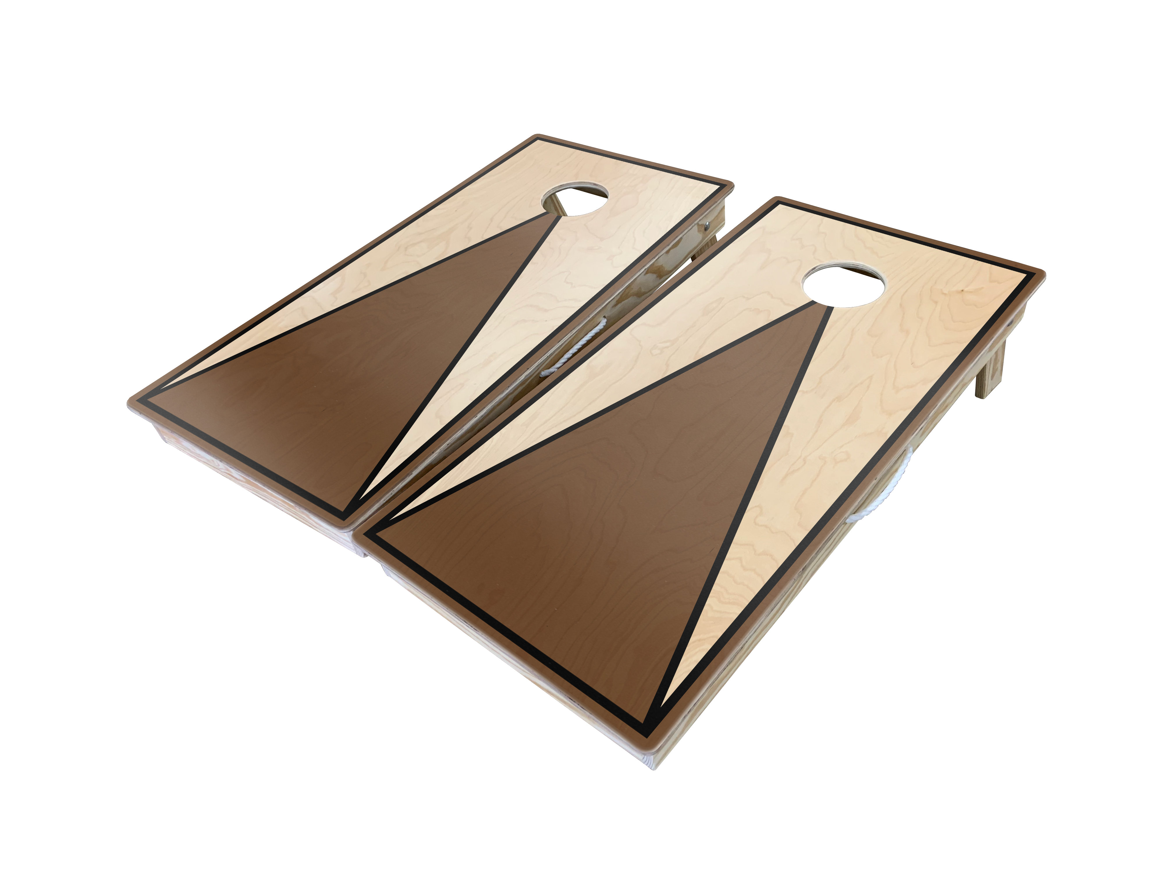 West Georgia Cornhole Dual Stained Triangle Cornhole Board with Toss ...