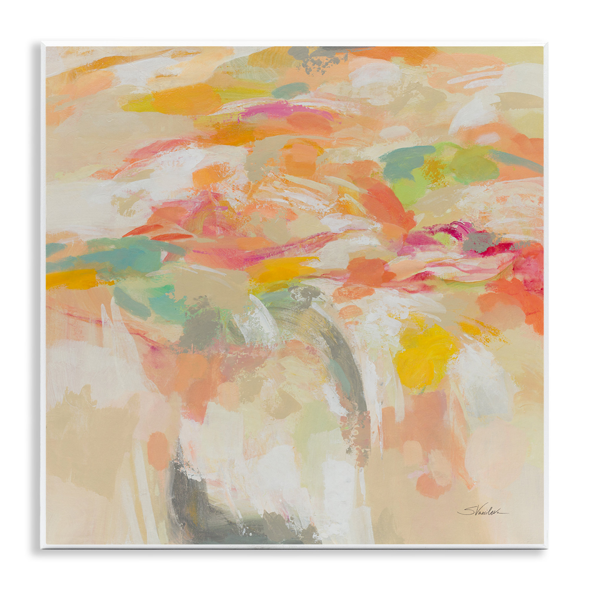 Dakota Fields Summer Solstice Abstraction Wall Plaque Art by Silvia ...