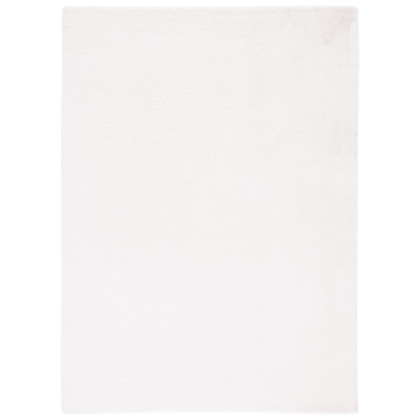 Mercer41 Faux Rabbit Fur Performance Machine Washable Solid Color Rug ...