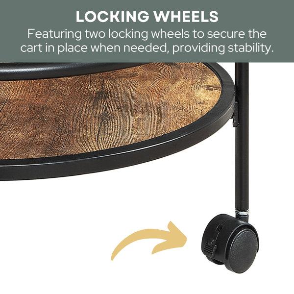 Trent Austin Design® Rayfield Metal Serving Bar Cart | Wayfair