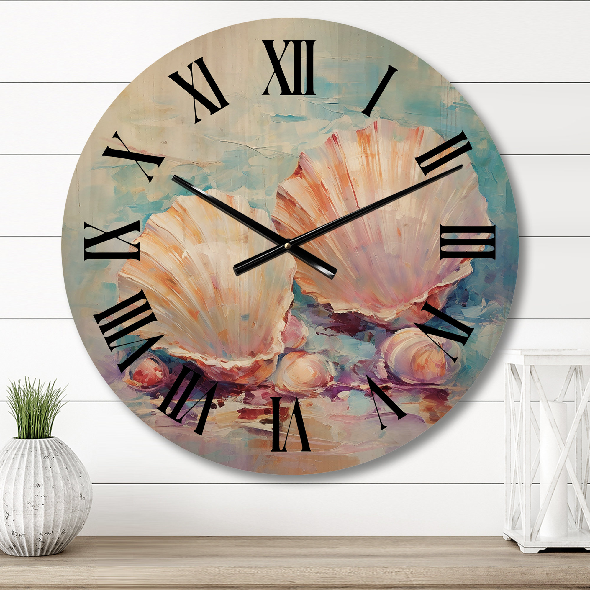 East Urban Home White Impressionist Seashells II - Animals Oversized ...