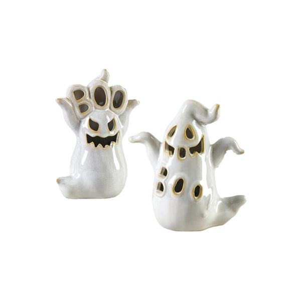 Ophelia & Co. Porcelain Mini Ghosts With LED Lights – Halloween ...