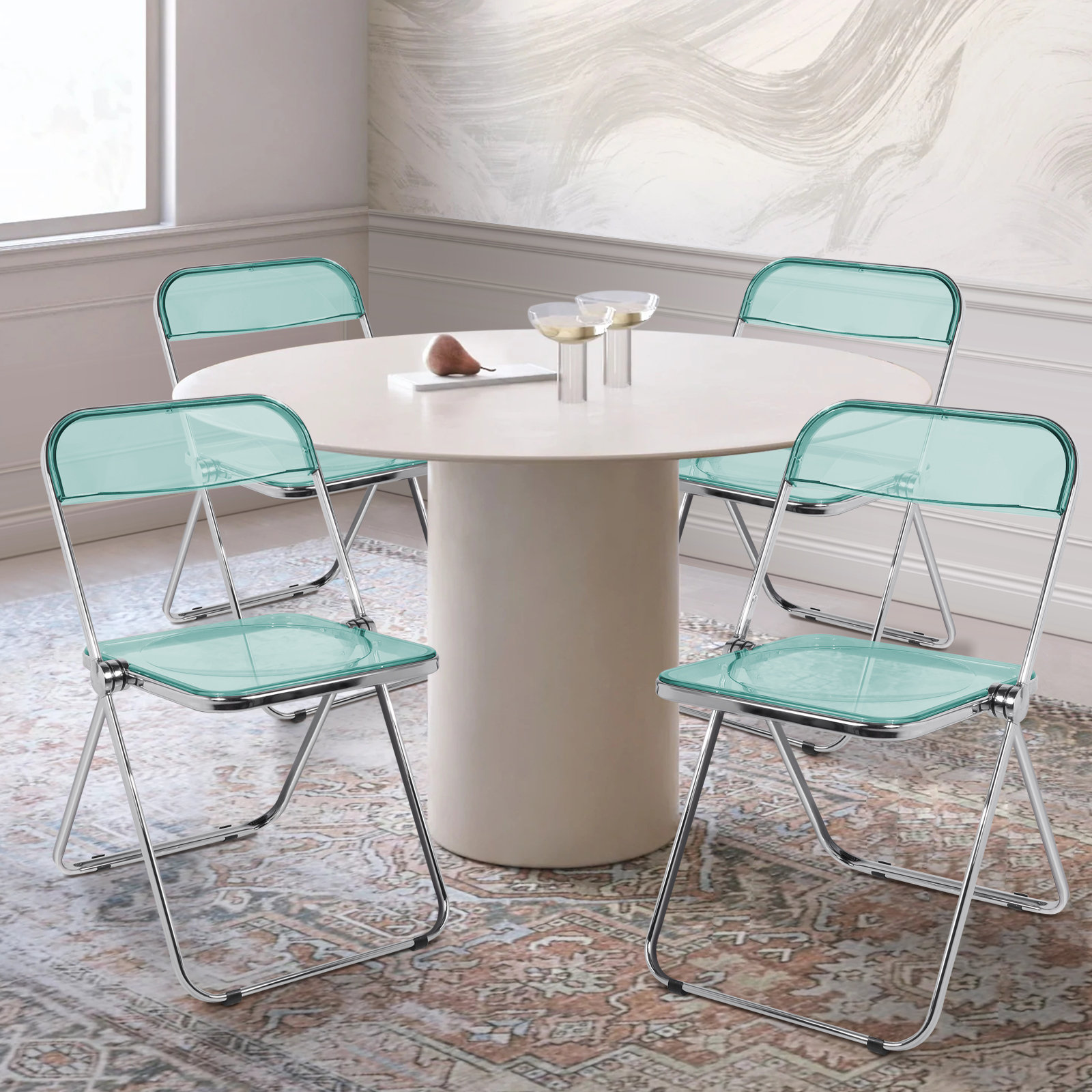 Ivy Bronx Modern Transparent Acrylic Folding Chair - Wayfair Canada