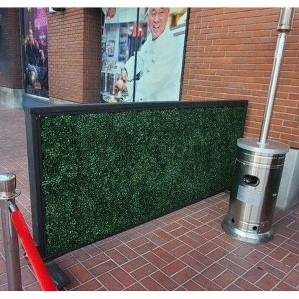 e-Joy 51" x 39" Mobile Hedge Divider Panel w/ Wheels - Wayfair Canada