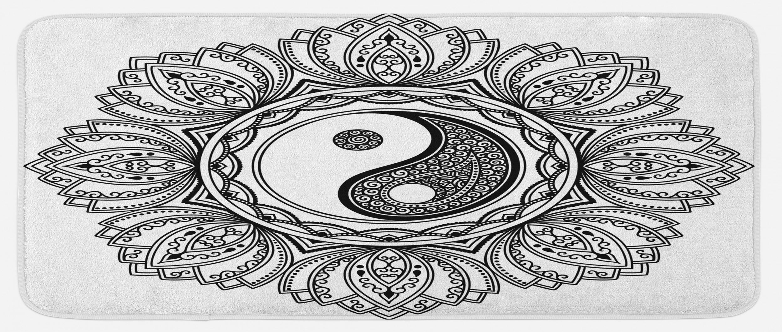 East Urban Home Ying Yang Kitchen Mat | Wayfair