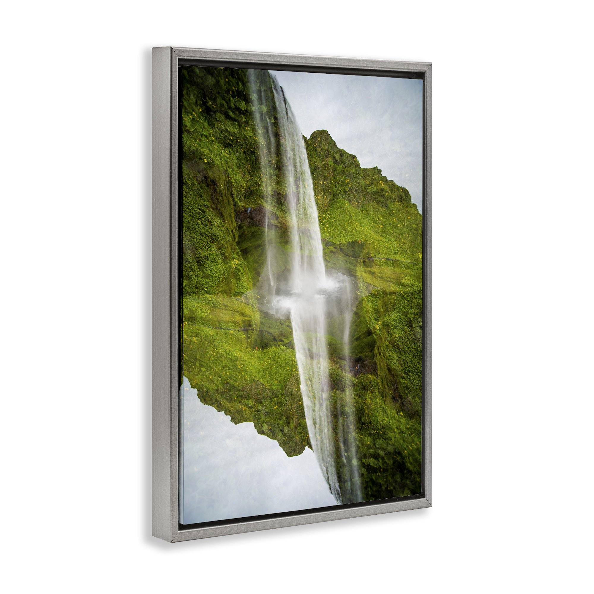 Latitude Run® Surreal Waterfall Reflection Floating Frame, design by ...