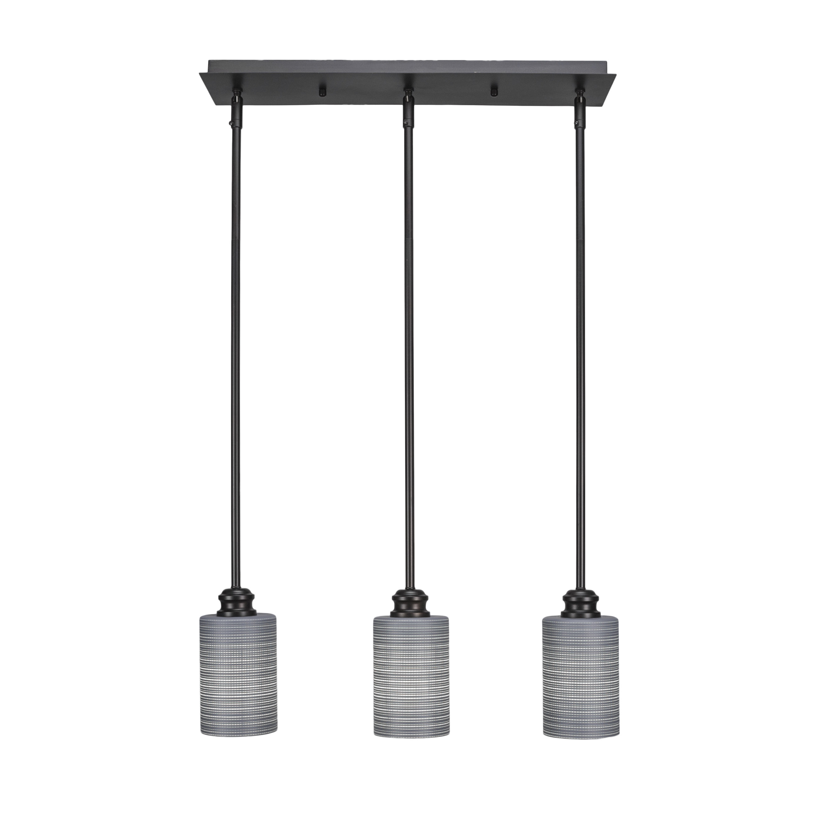 Hokku Designs Odoaker 3 Light Stem Linear Pendalier Shown In Espresso ...