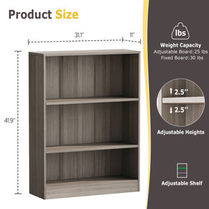 Latitude Run® Jalacia Bookcase & Reviews | Wayfair