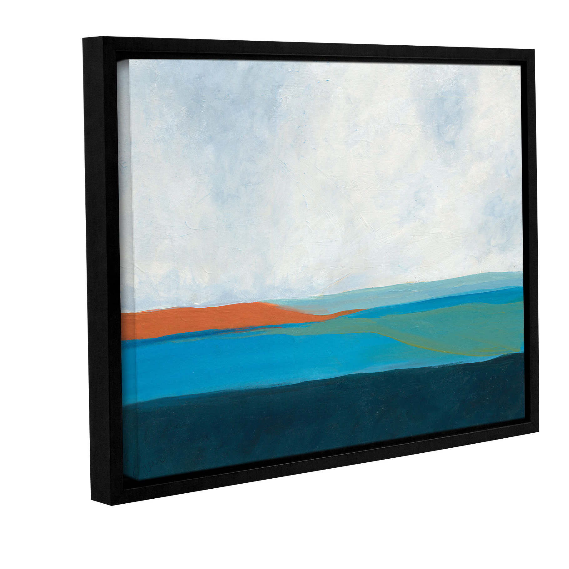 Ebern Designs 'Layered Earth 2' by Jan Weiss Framed Painting Print ...