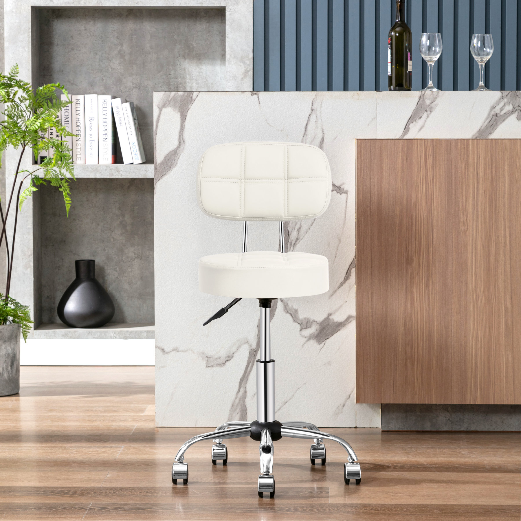 HomeMiYN Height Adjustable Lab Stool & Reviews | Wayfair