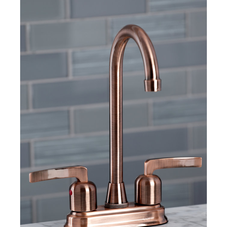 Kingston Brass Centurion Two-Handle 2-Hole Deck Mount Bar Faucet ...
