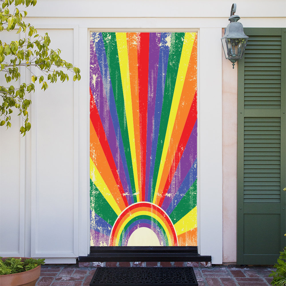 The Holiday Aisle® Stotts Rainbow Door Decor | Wayfair