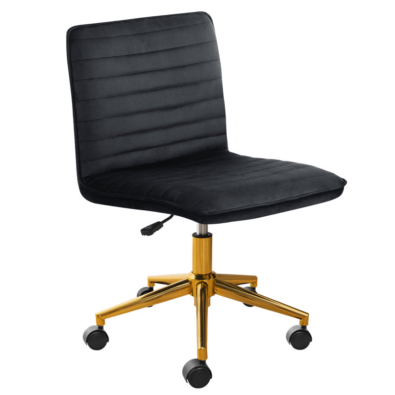 Everly Quinn Auctin Modern Velvet Office Task Chair & Reviews | Wayfair