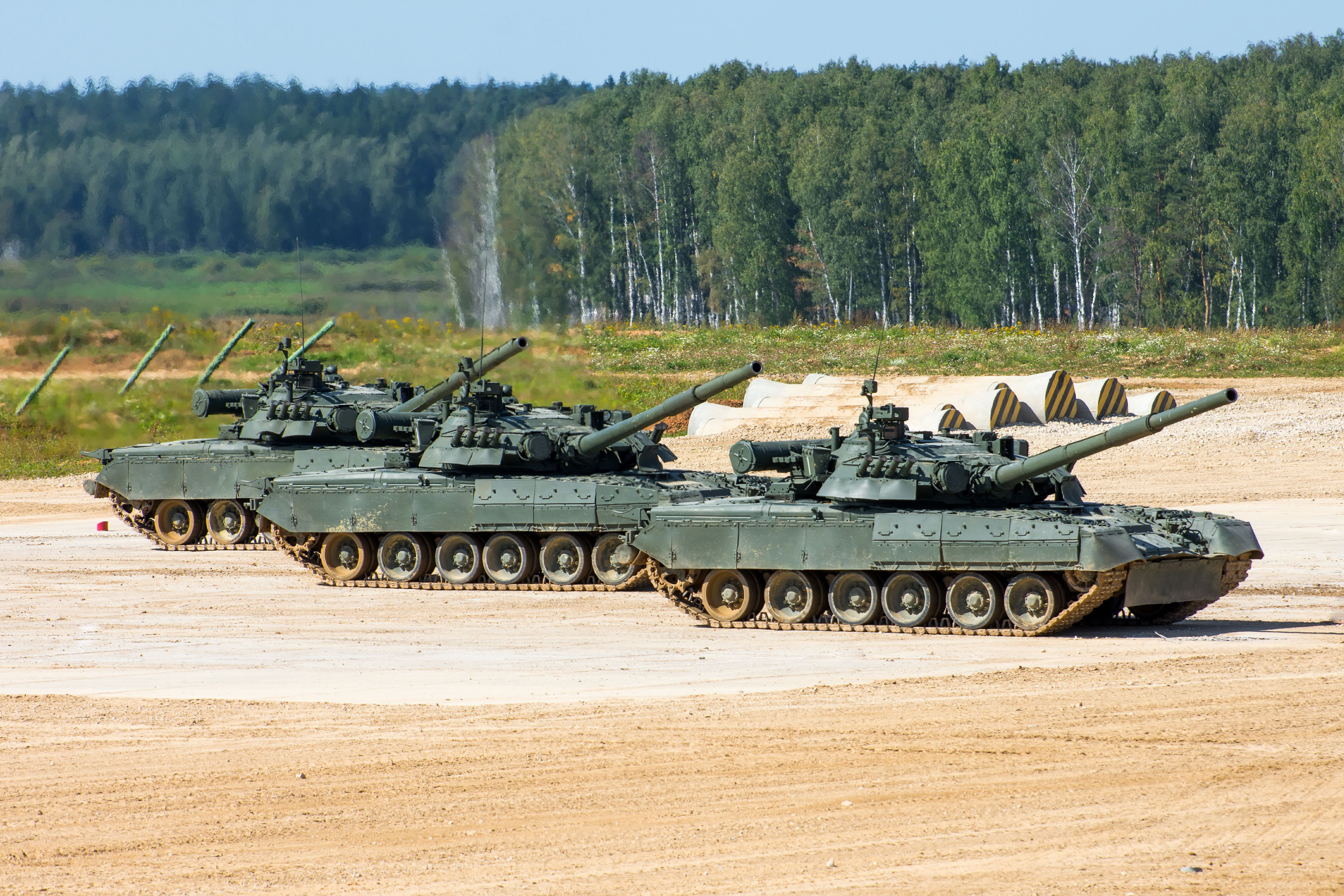 Ebern Designs Coquitlam Three Military Tanks - Wrapped Canvas ...