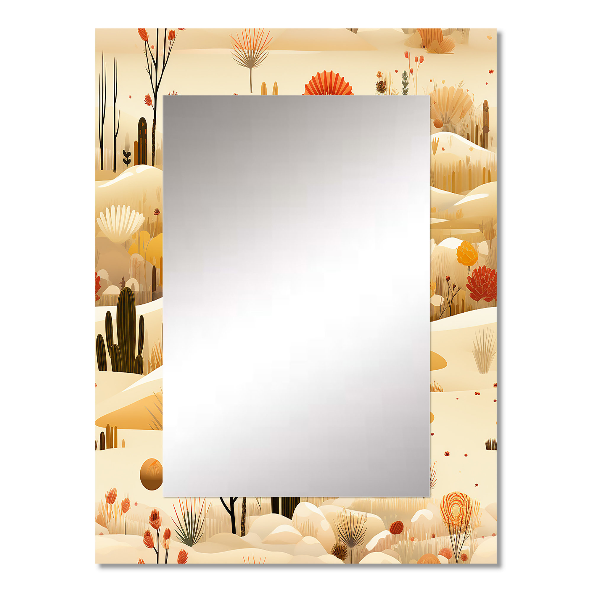 Bungalow Rose Cardarius Cactus Desert Dreams Boho Pattern - Floral Wall ...