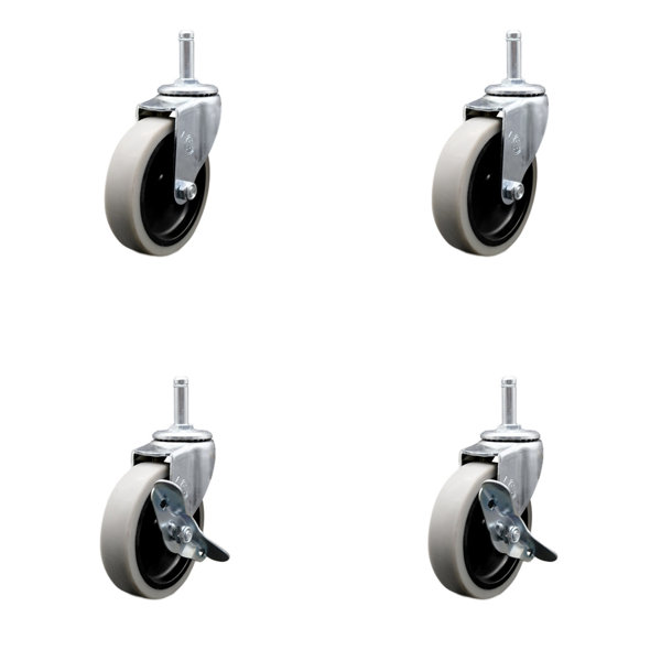 Service Caster 4 Piece Cart Caster Set | Wayfair