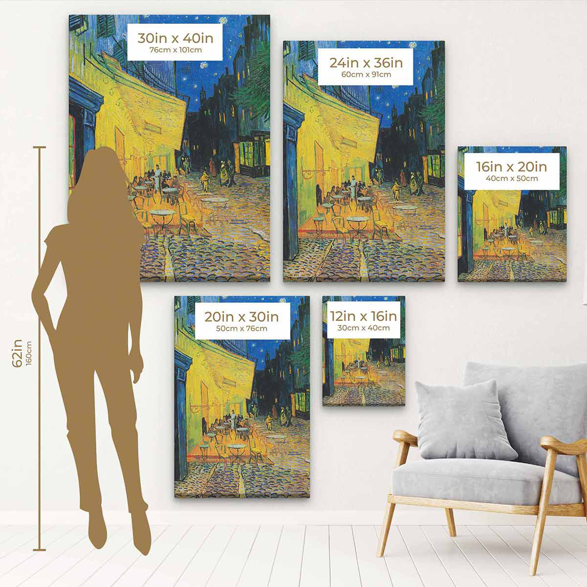 Red Barrel Studio® Violaine Blue Cafe Terrace by Vincent Van Gogh ...