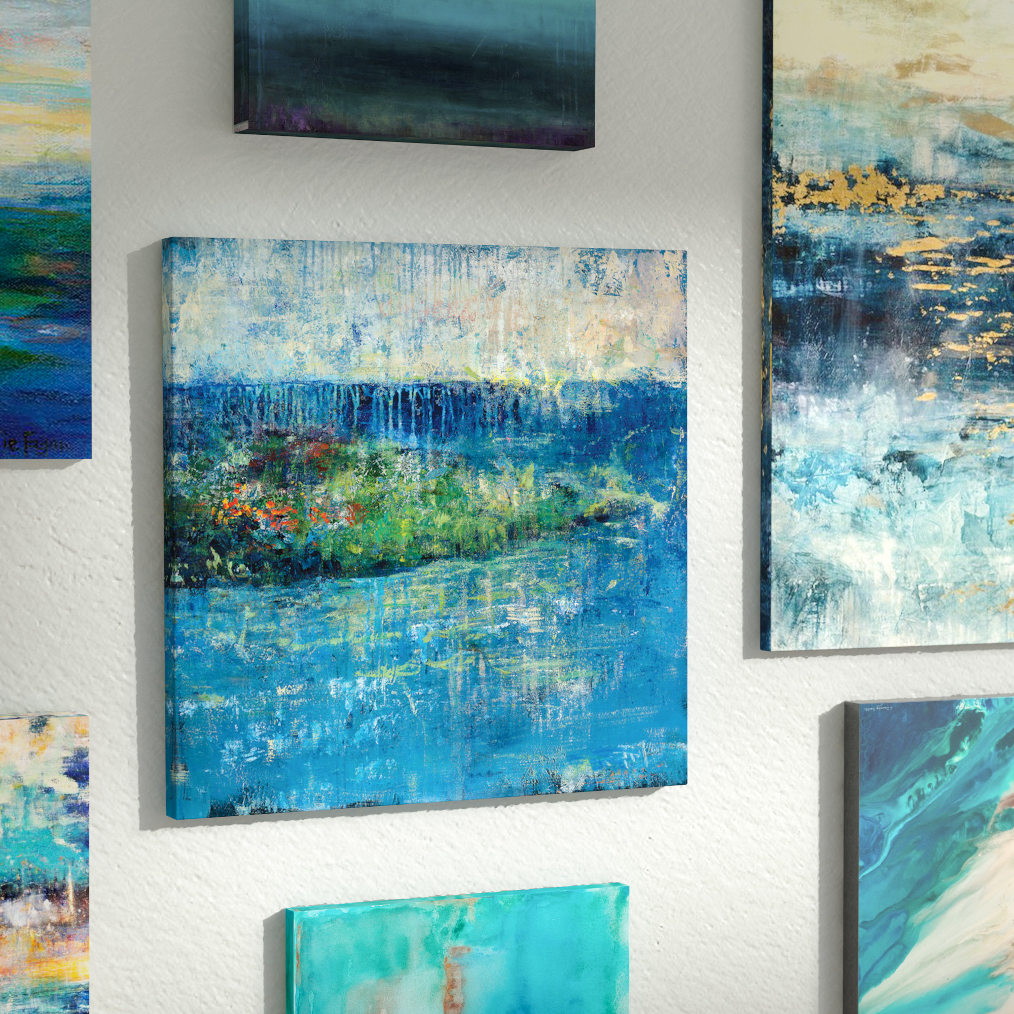 East Urban Home 'Painted Isle' Painting Print on Canvas | Wayfair