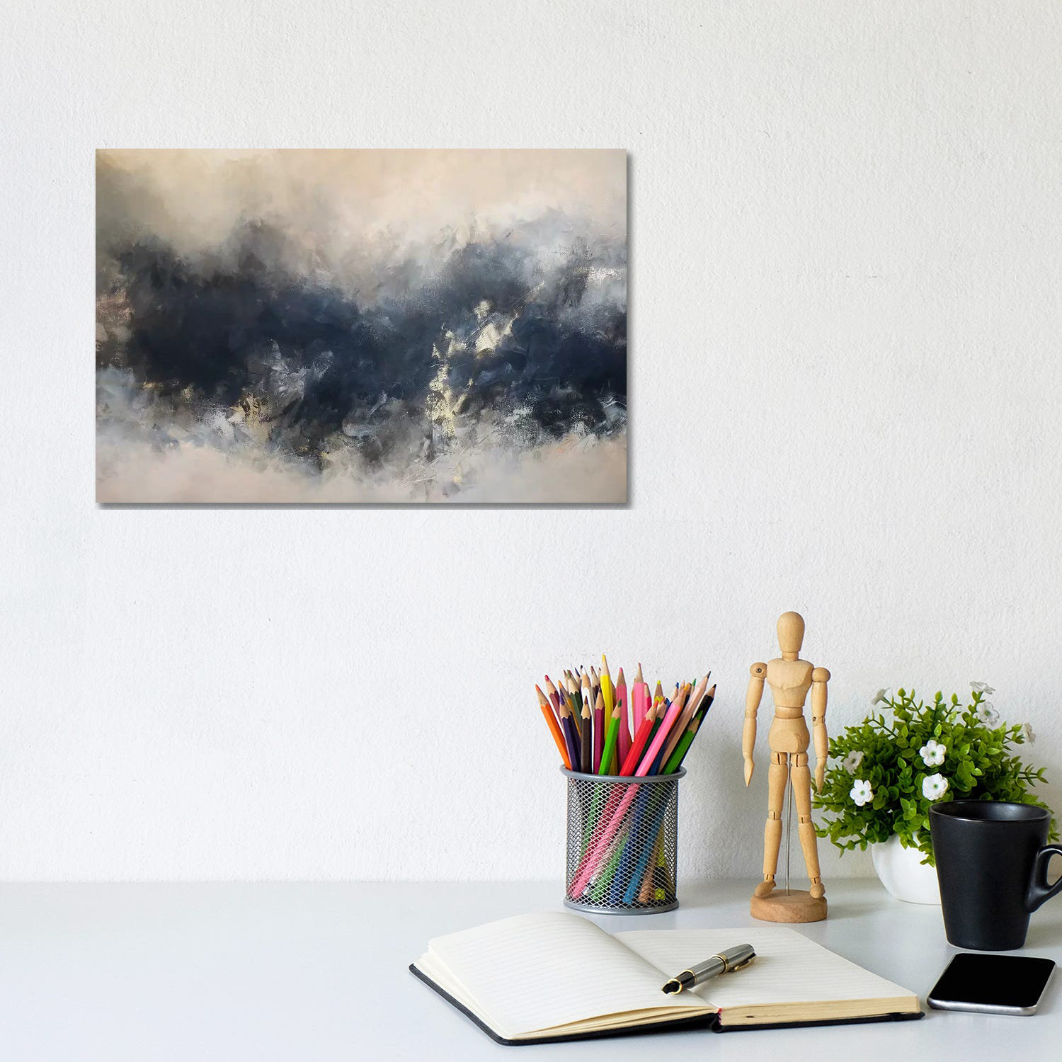 iCanvas Streak by Sana Jamlaney - Graphic Art Print | Wayfair