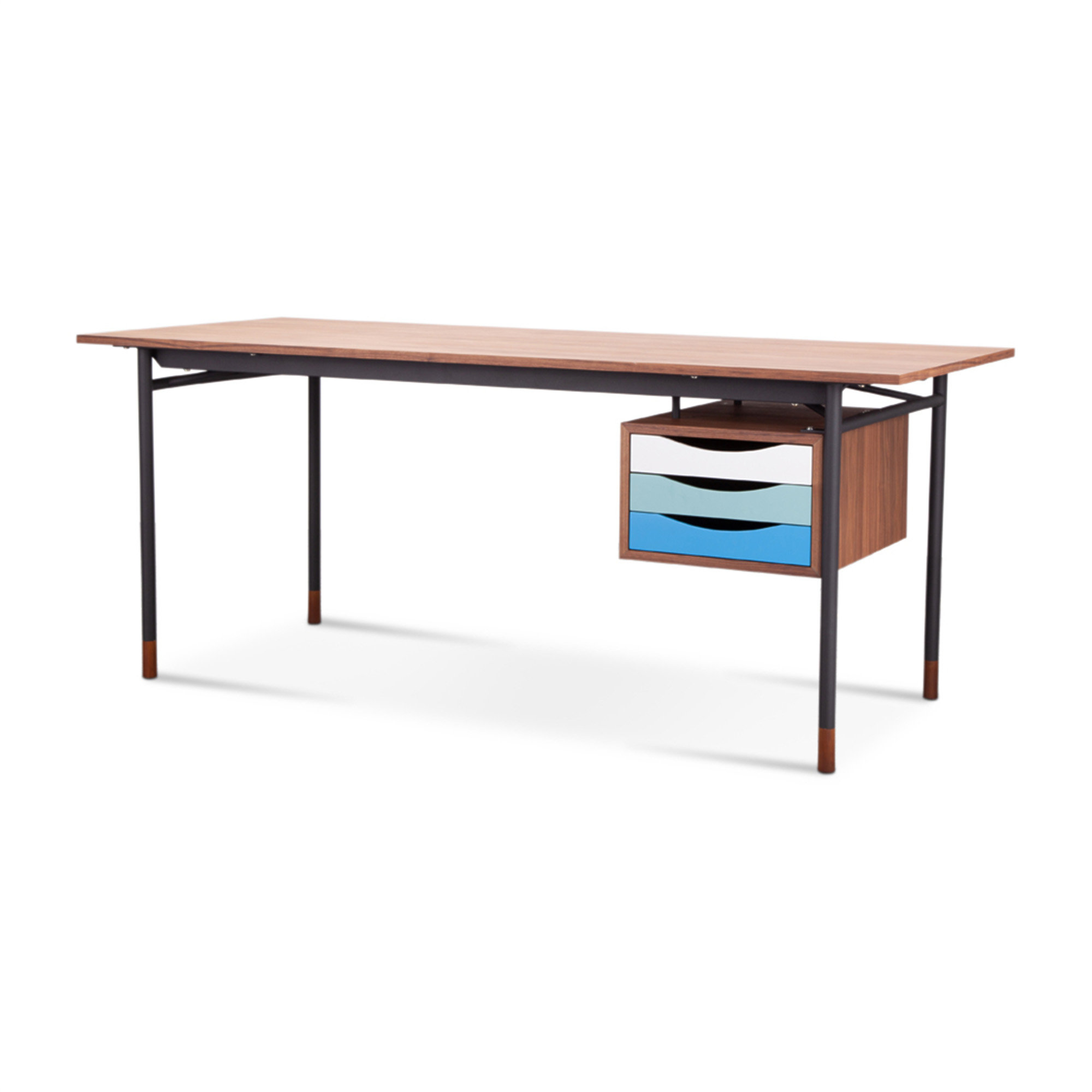Corrigan Studio® Finn Juhl Nyhavn Desk Blue Variant | Wayfair