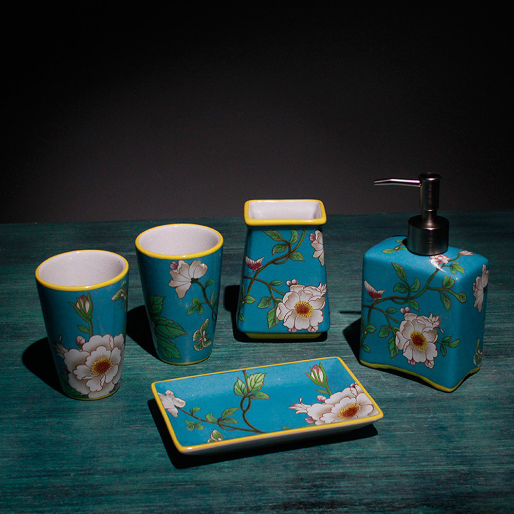 Red Barrel Studio® 5 Pieces Bathroom Accessories Complete Set | Wayfair