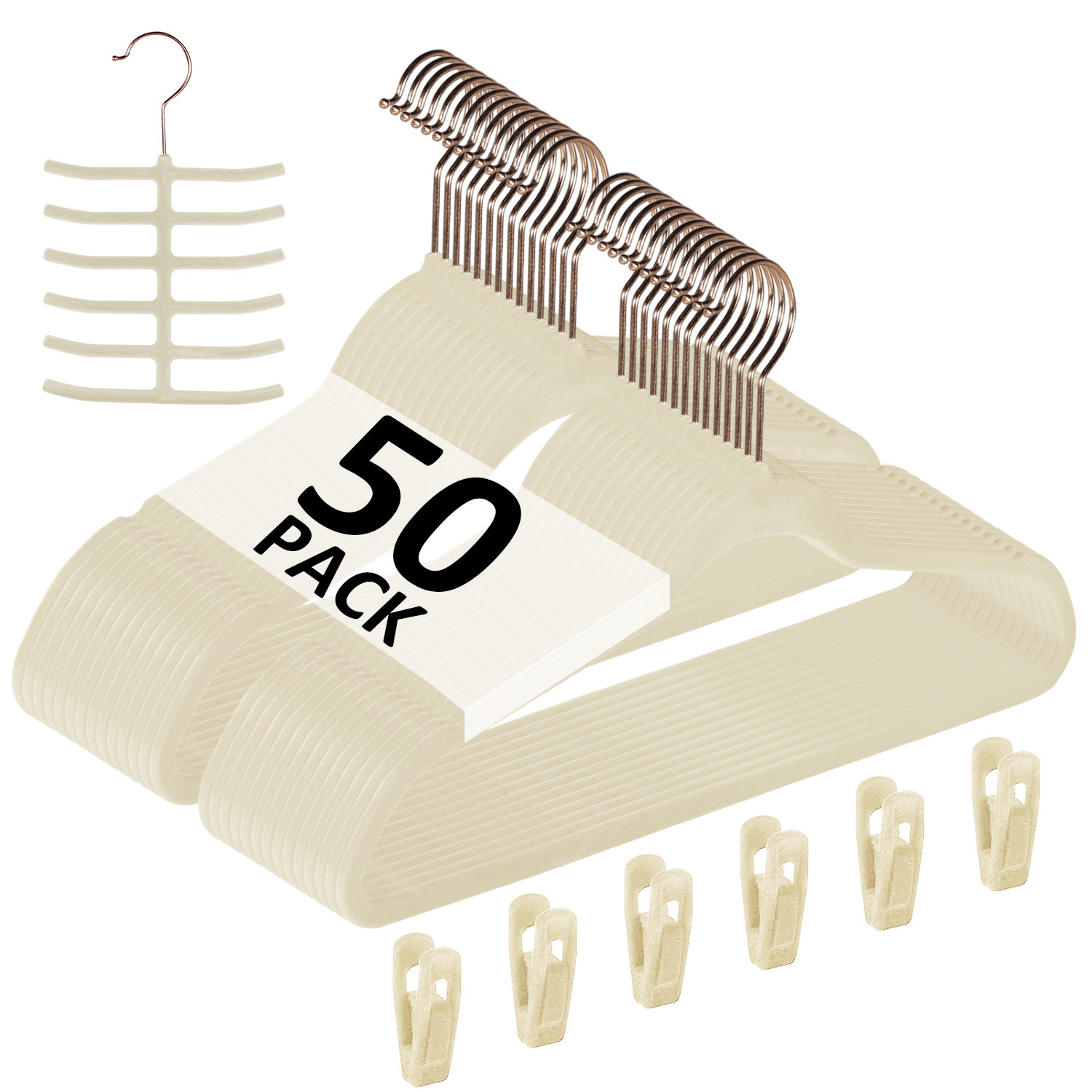 Rebrilliant Mackaylee Velvet Hangers, Non Slip Standard Clothes Hanger ...