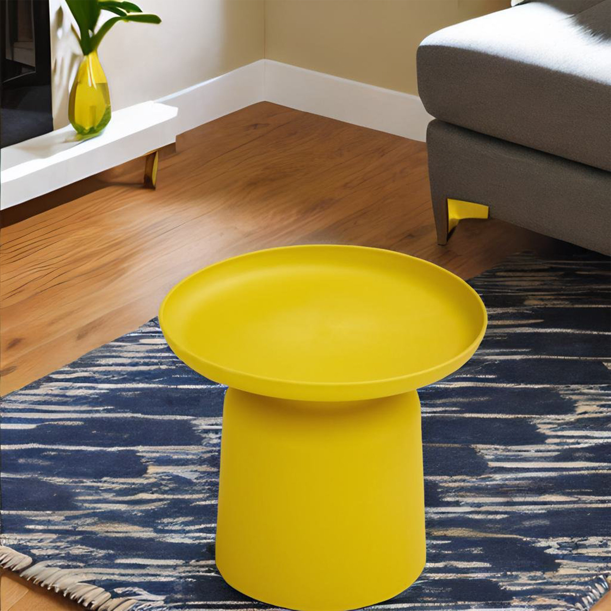 Ivy Bronx Swasey Tray Top Pedestal End Table | Wayfair