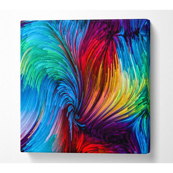 Metro Lane Brezlyn Strong Lines Of Circulation - Wrapped Canvas Art ...