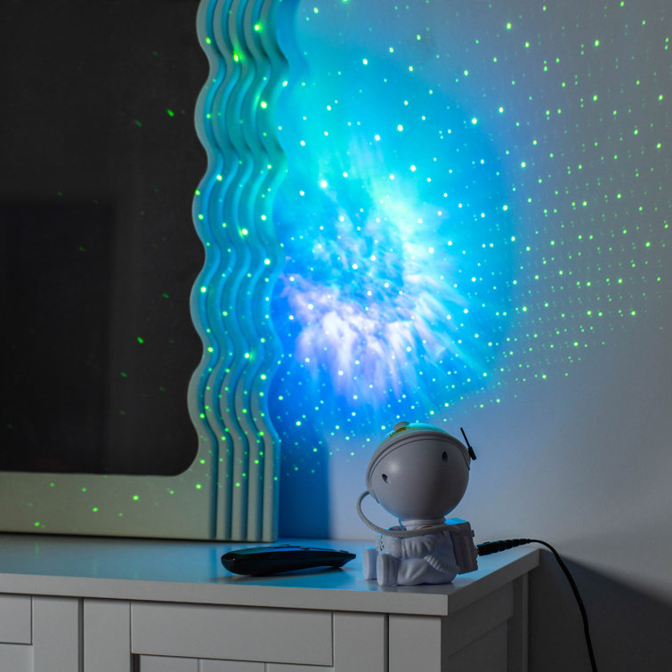 Fleur De Lis Living Plymouth Nebula Astronaut Spaceman Projector Remote ...