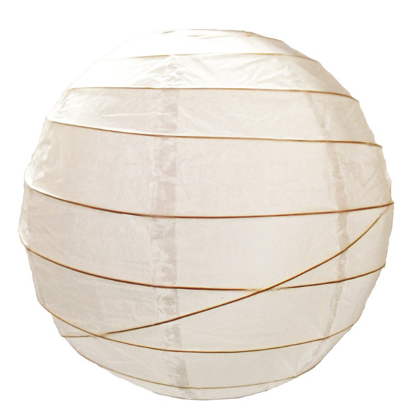 Wayfair Basics™ Irregular Paper Round Pendant Shade ( Clip On ) in ...