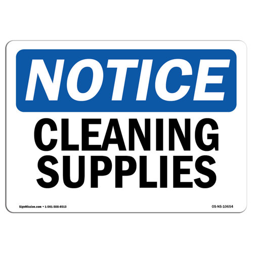 SignMission Cleaning Supplies Sign | Wayfair
