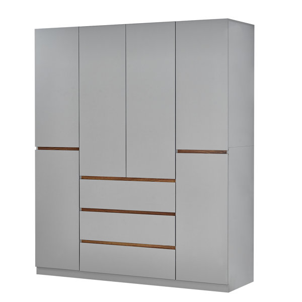 Mercer41 Sheani Solid + Manufactured Free Standing Wardrobe Closets ...