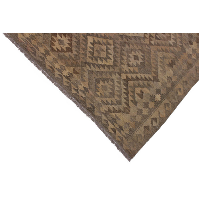 Isabelline Madee Geometric Handmade Rectangle 5'4" x 6'7" Wool Area Rug ...