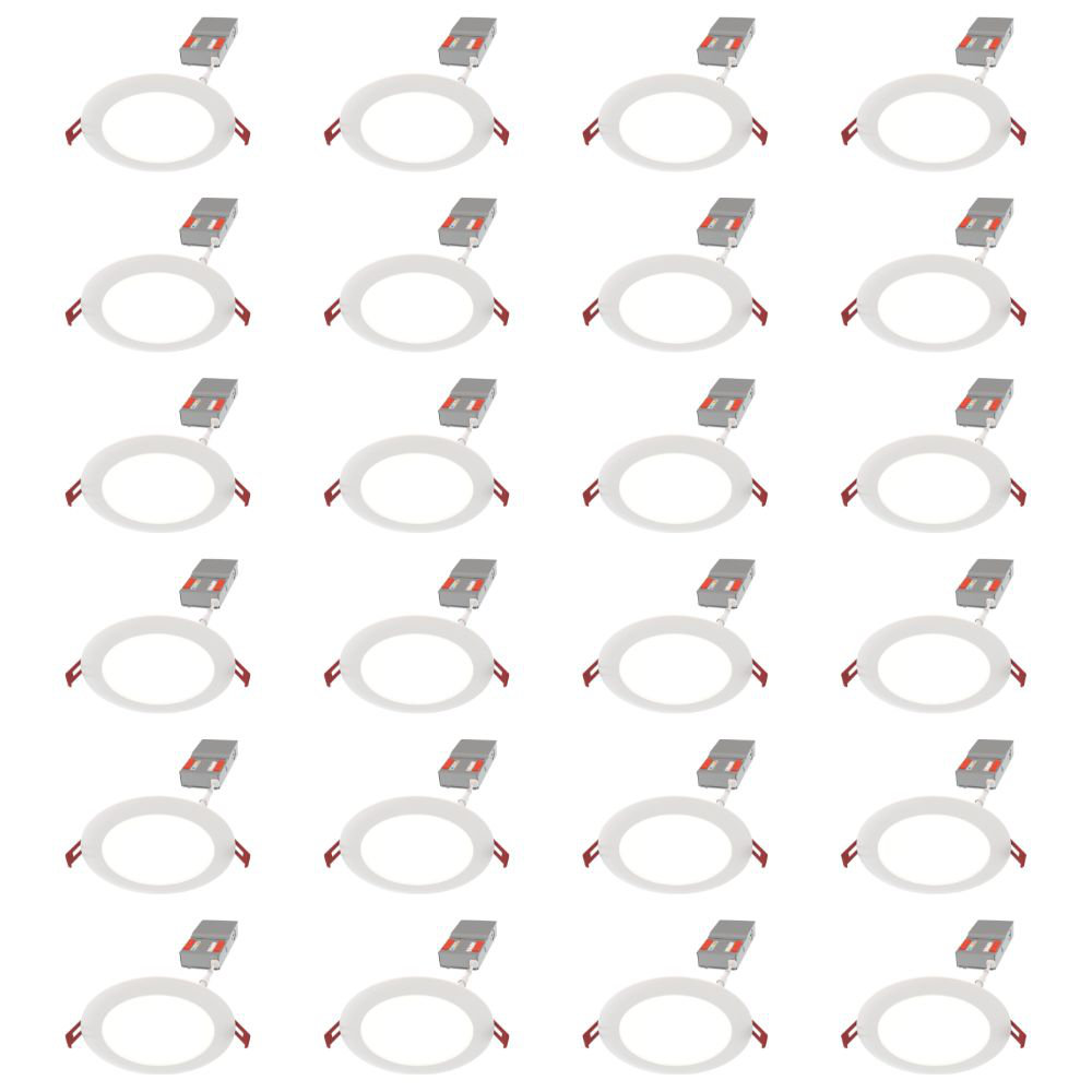 Juno 6in Flat Canless Wafer Downlight, Switchable White 2700K-5000K ...