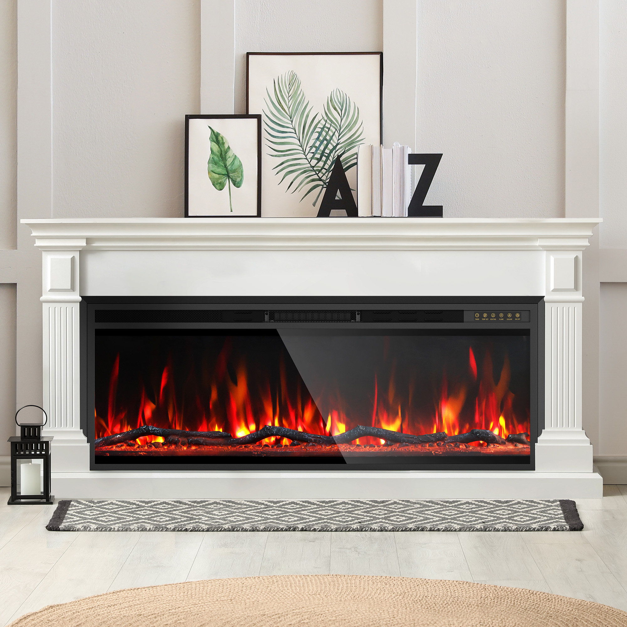 Symple Stuff Electronic Fireplace - Wayfair Canada