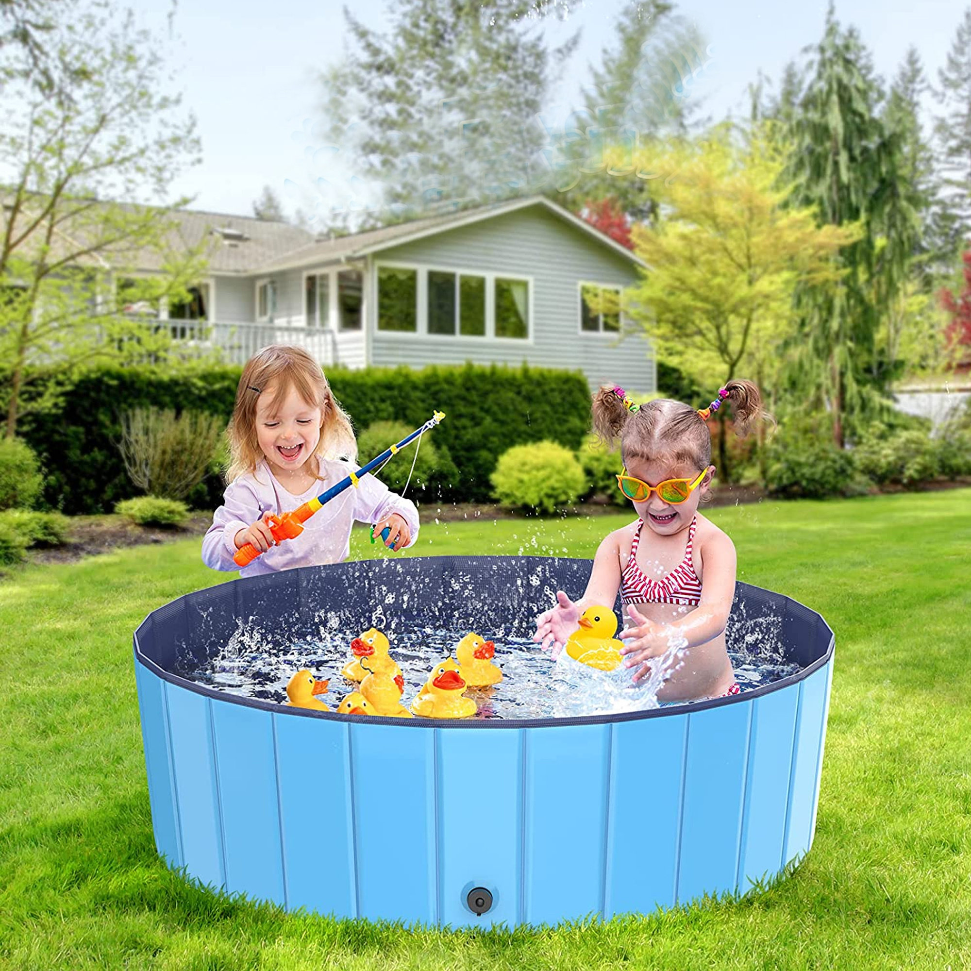 Norbi 0.98 (ft) x 3.93 (ft) Plastic Kiddie Pool Pet Pool & Reviews ...